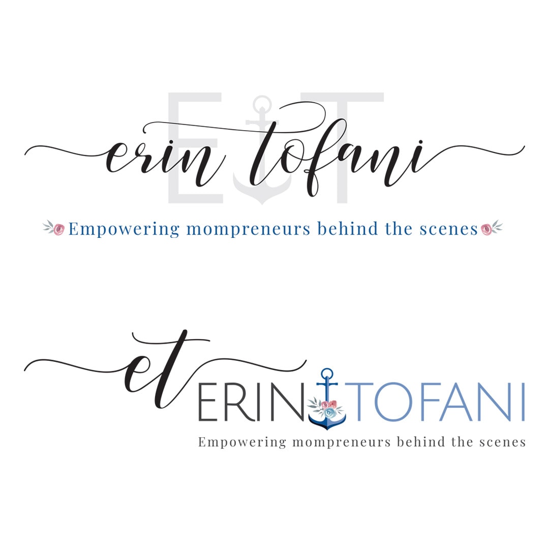 Erin Tofani Main and Alternate Logo - TCN Design Studio