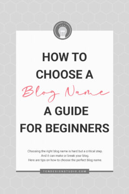 How to Choose a Blog Name: A Guide for Beginners - TCN Design Studio